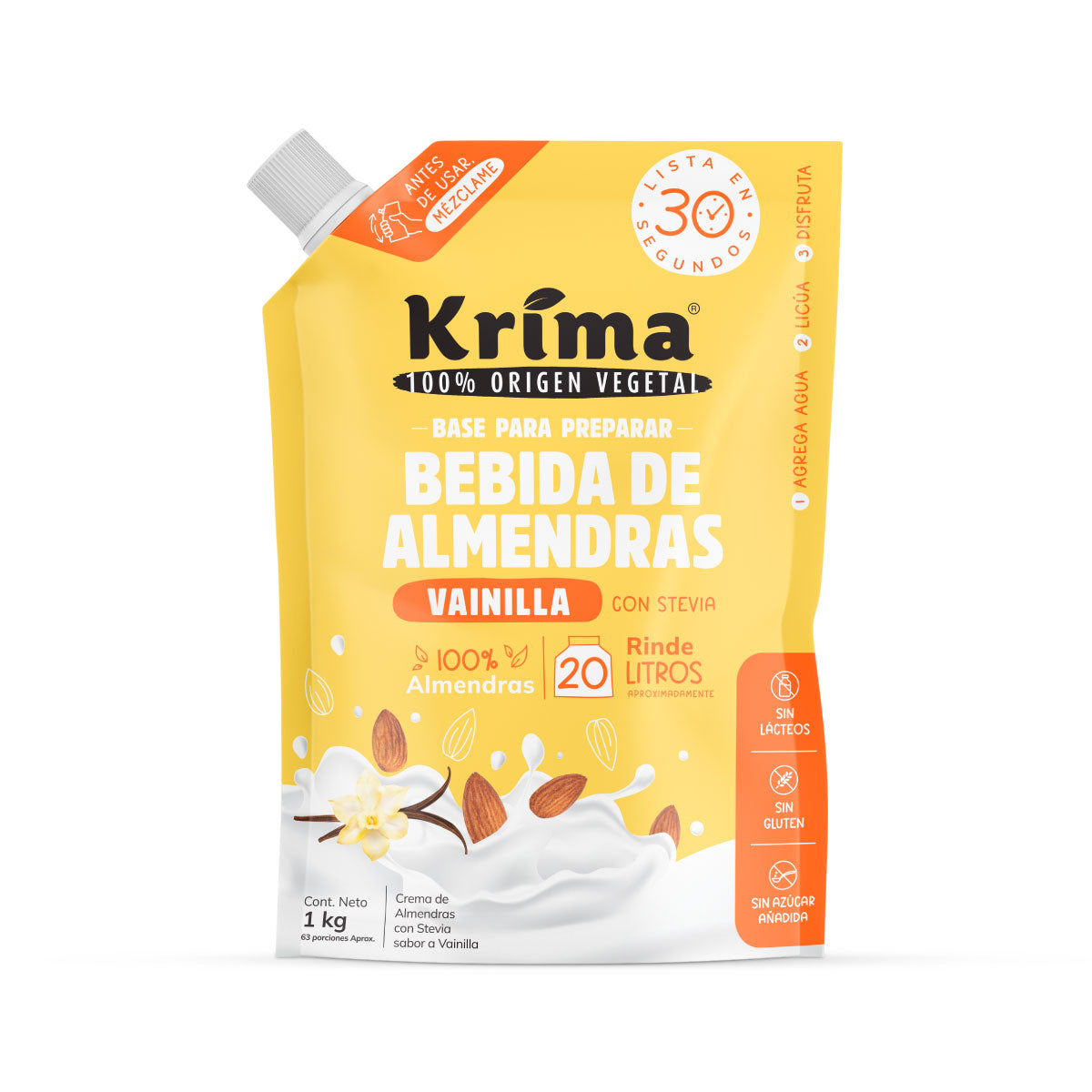Base Almendra Vainilla 1kg – Krima